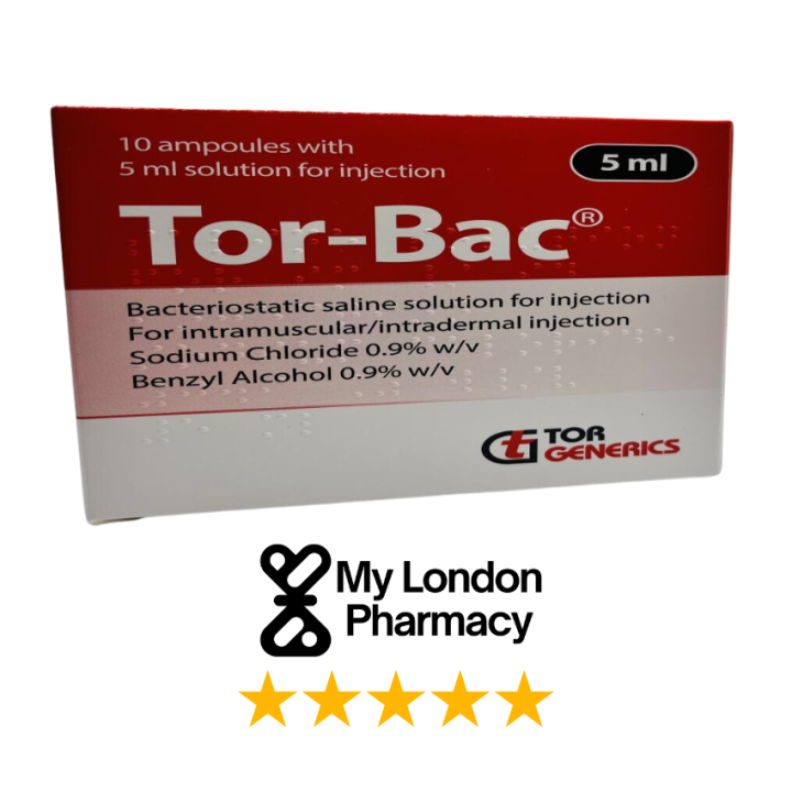 Tor-Bac Bacteriostatic Saline 0.9% - 10 Pack